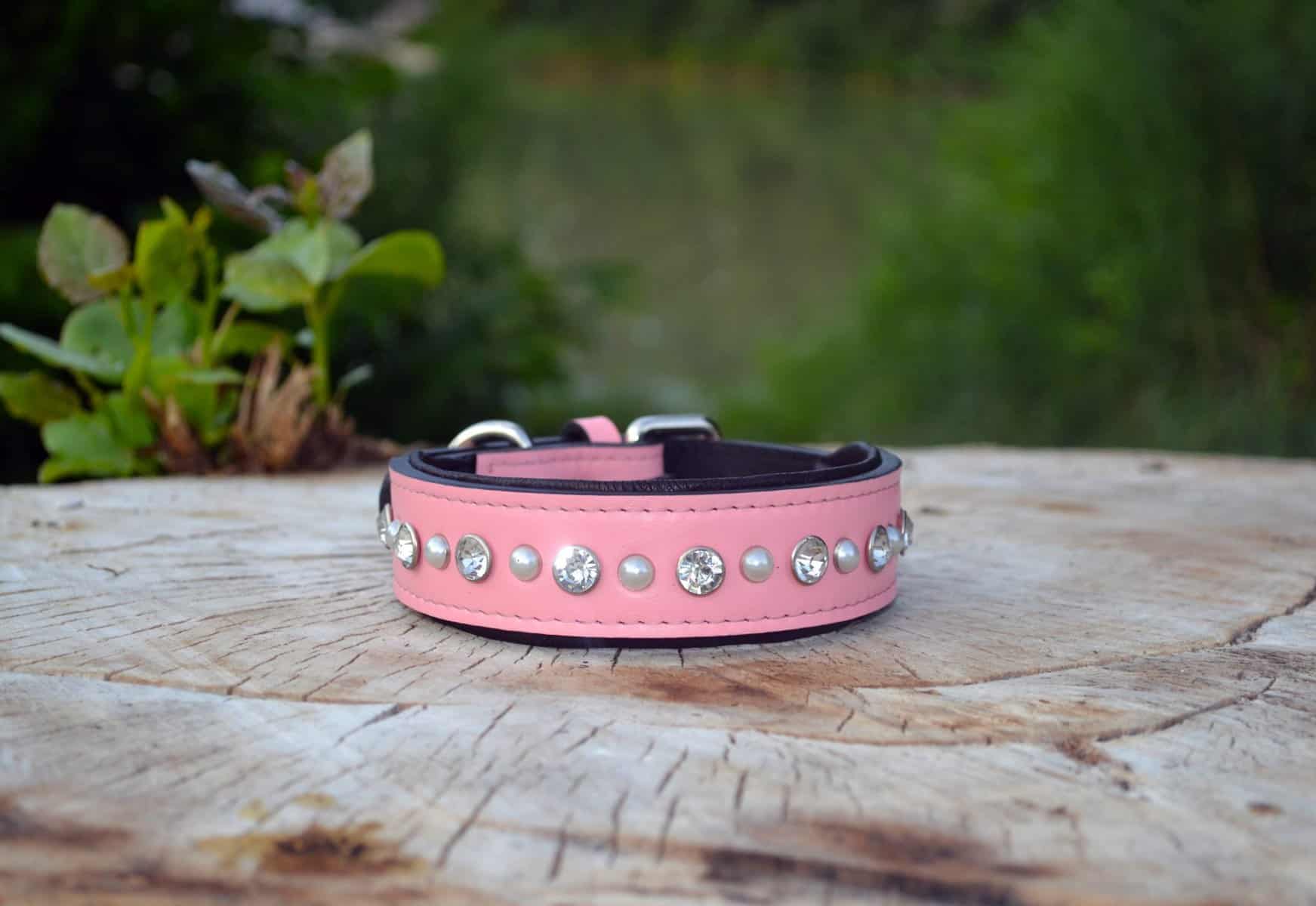 ROSY SMALL DOG COLLAR - Dante's Closet | Luxury Dog Leather Products.